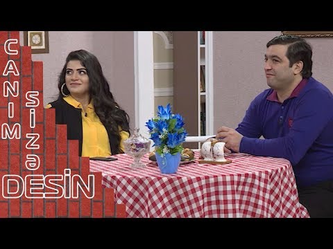 Aytac Vidadiqizinin turkiyeli heyat yoldasiyla efirde telefon baglantisi  - Canim size desin