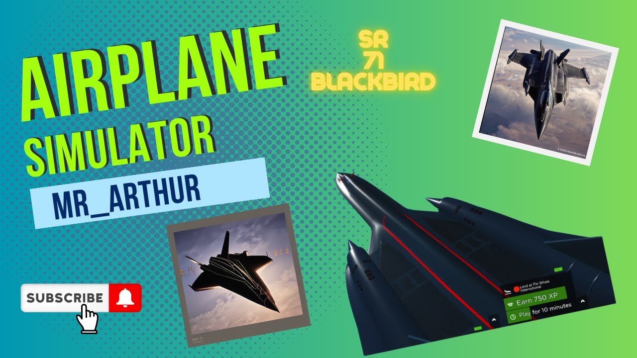 Airplane Simulator; SR 71 blackbird [Roblox] - YouTube