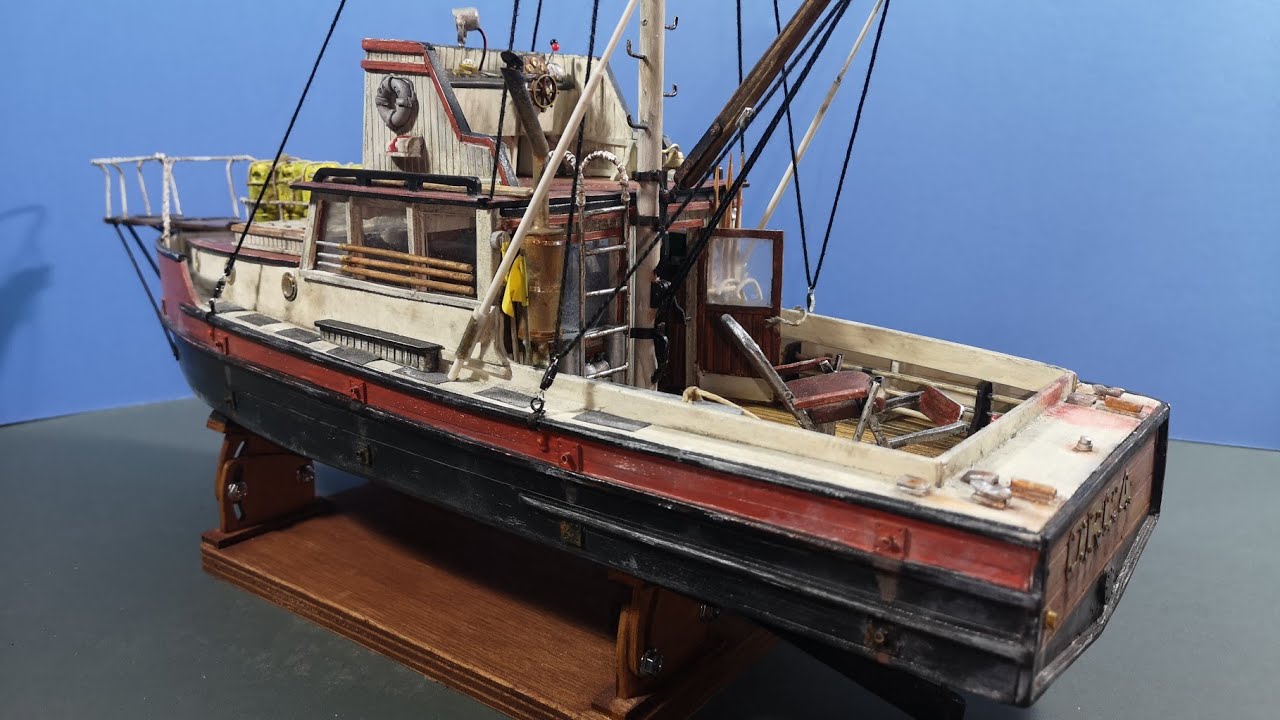 Scratch building the Orca from Jaws - YouTube