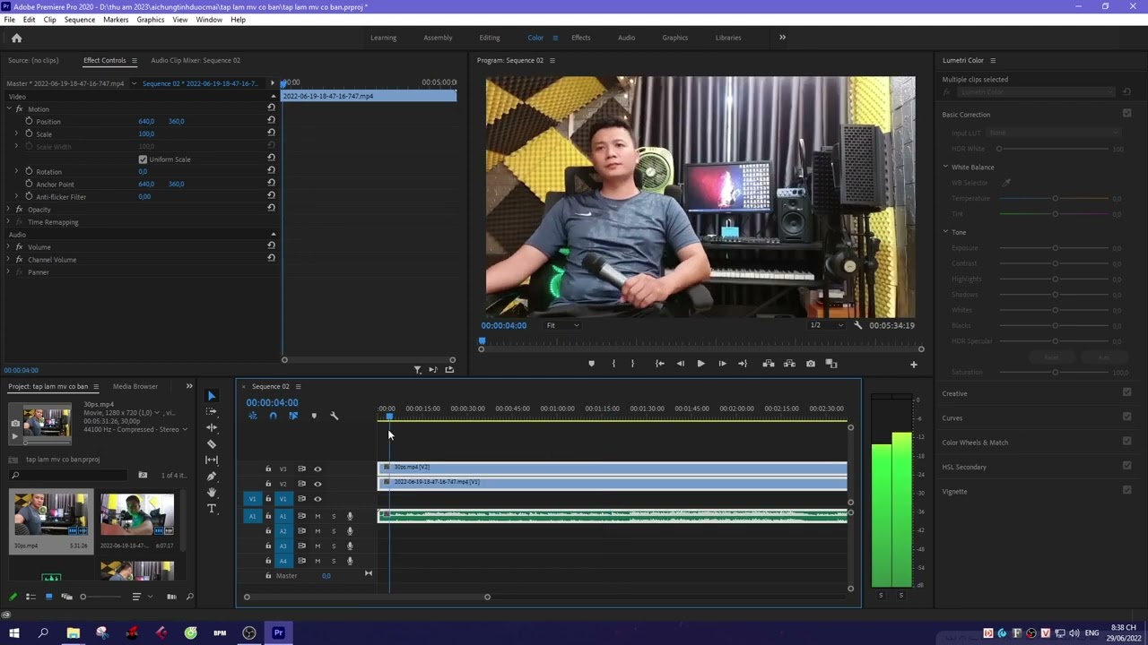 Hướng dẫn làm MV ca nhạc cơ bản adobe premiere Pro 2020 - YouTube