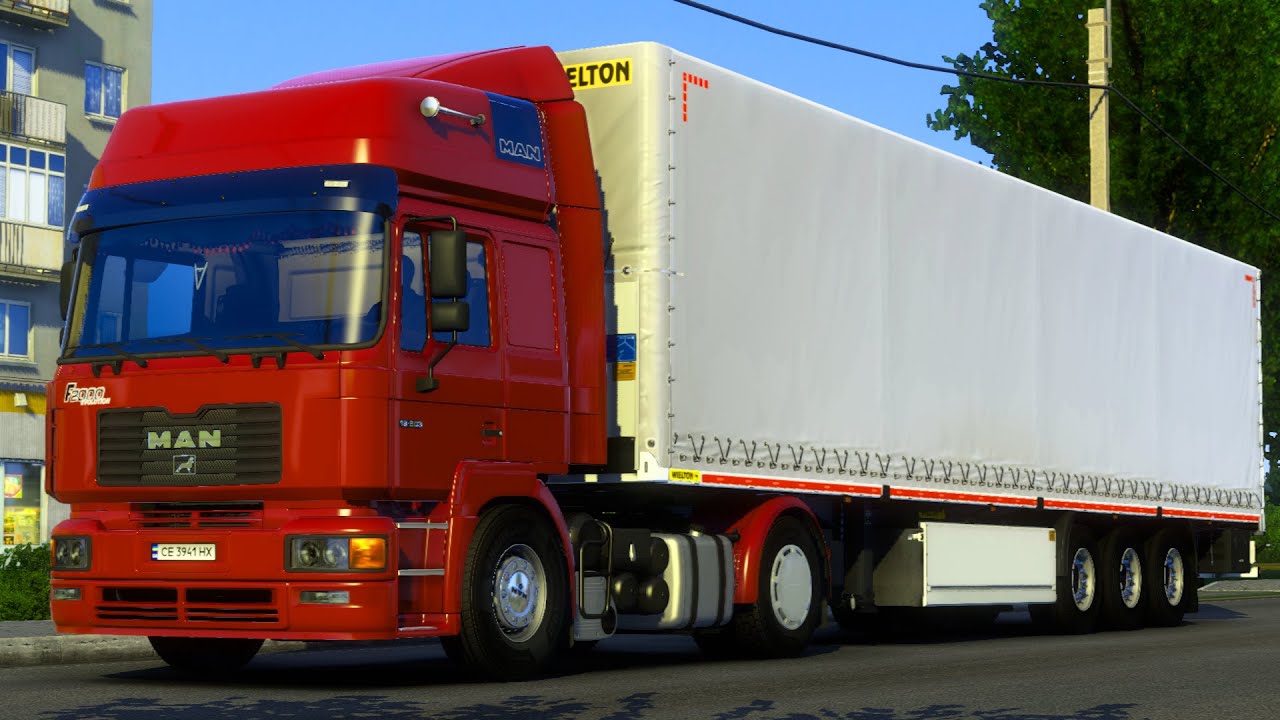 ETS2 | MAN F2000 Evolution and Wielton Trailer [1.43] | ProMods 2.60 ...