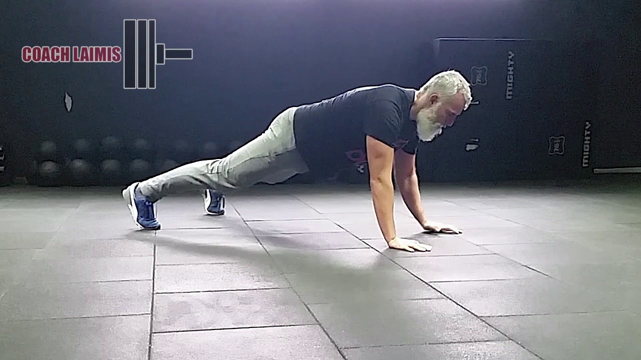 Dynamic Plank Reach, Up, Tap, Knee - YouTube