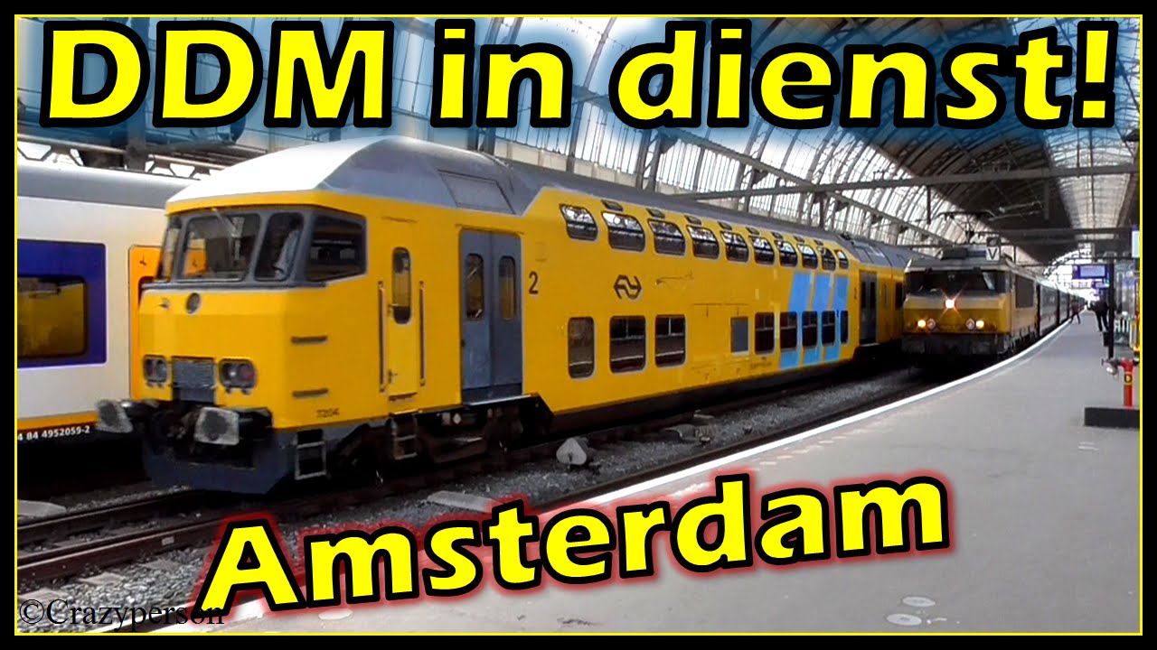 NS loc 1760 + DDM-1 7204 in Amsterdam (1e dienst dag!!) - YouTube