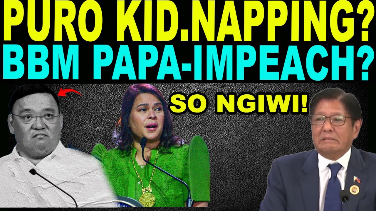 KAKAPASOK LANG! PRRD GALIT NA? PURO KID.NAPPING NGAYON ? BBM PAPA ...