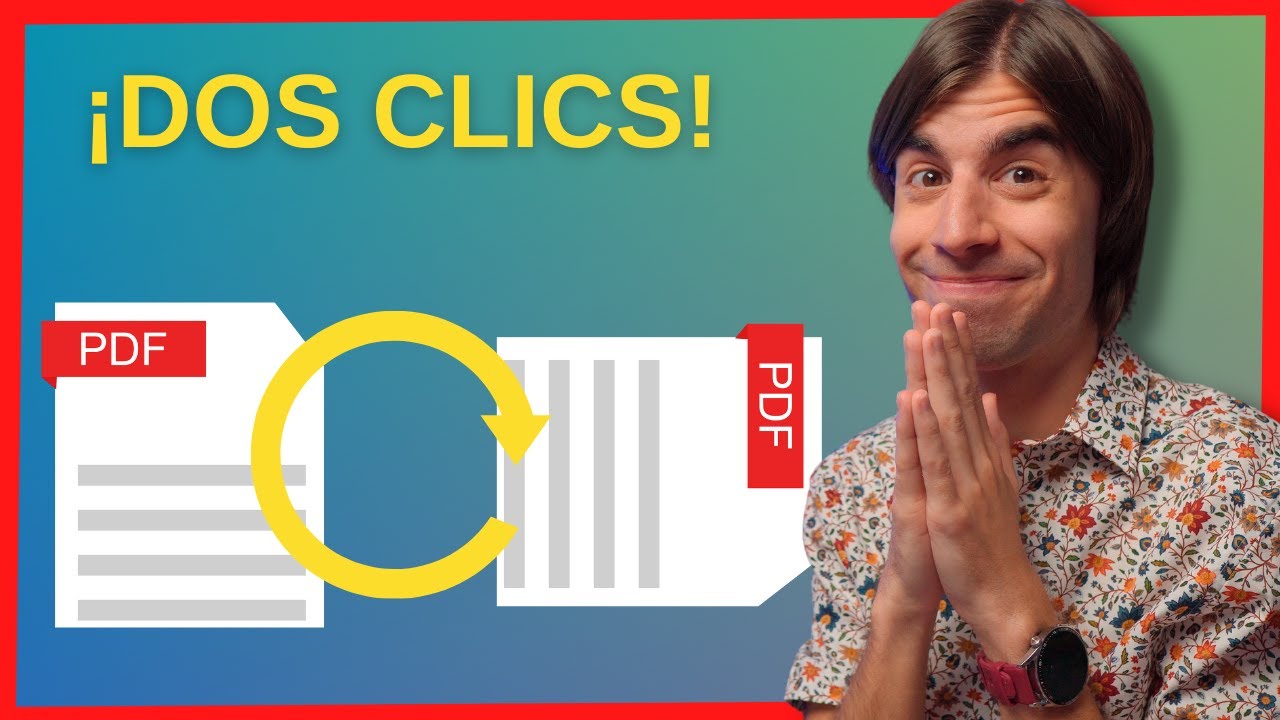 Cómo poner un PDF en horizontal o en vertical - YouTube