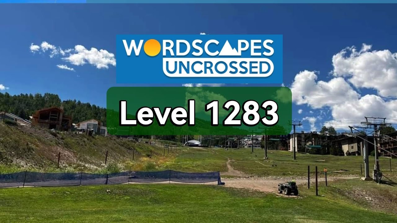 Wordscapes Uncrossed level 1283 gameplay | Answers | Solution - YouTube