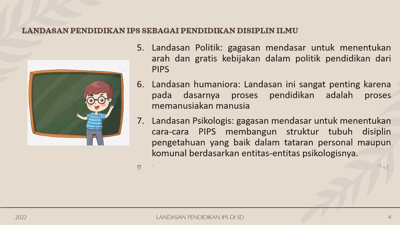 LANDASAN PENDIDIKAN IPS DI SD - YouTube
