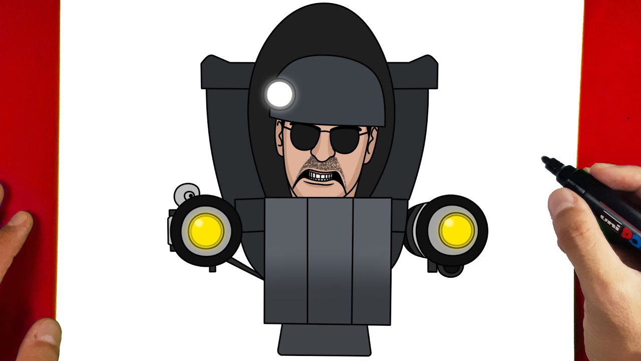 How to Draw Security Skibidi Toilet 70 (part 2) - YouTube