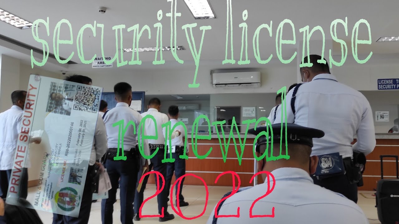 security guard license renewal/madali lang kapag nakapagpa schedule na ...