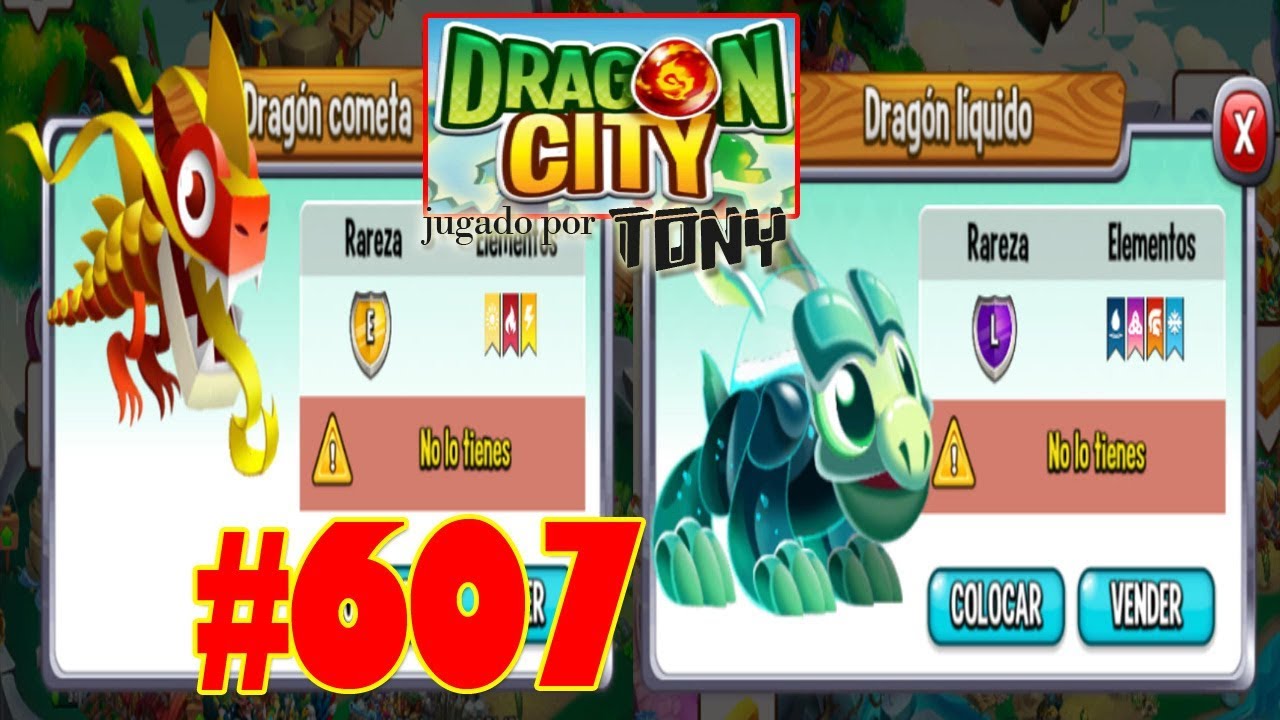 Dragon City "Capítulo 607 - El Dragón Cometa y Dragón Líquido" por Tony ...