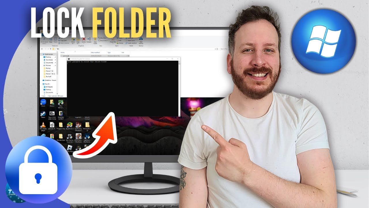How To Lock Folder In Windows 10 - YouTube