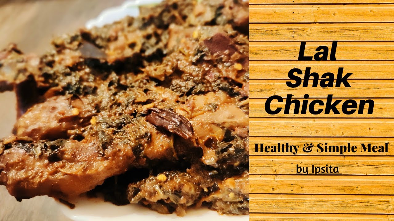 How to make lal saag chicken | Lockdown Chicken Recipe | Red Chicken ...