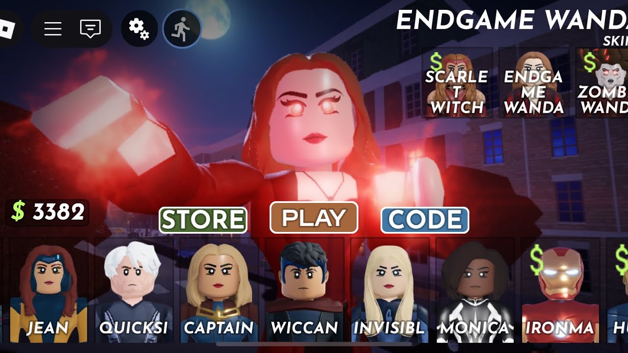 ENDGAME WANDA GAMEPLAY! MARVEL OMEGA : ROBLOX - YouTube