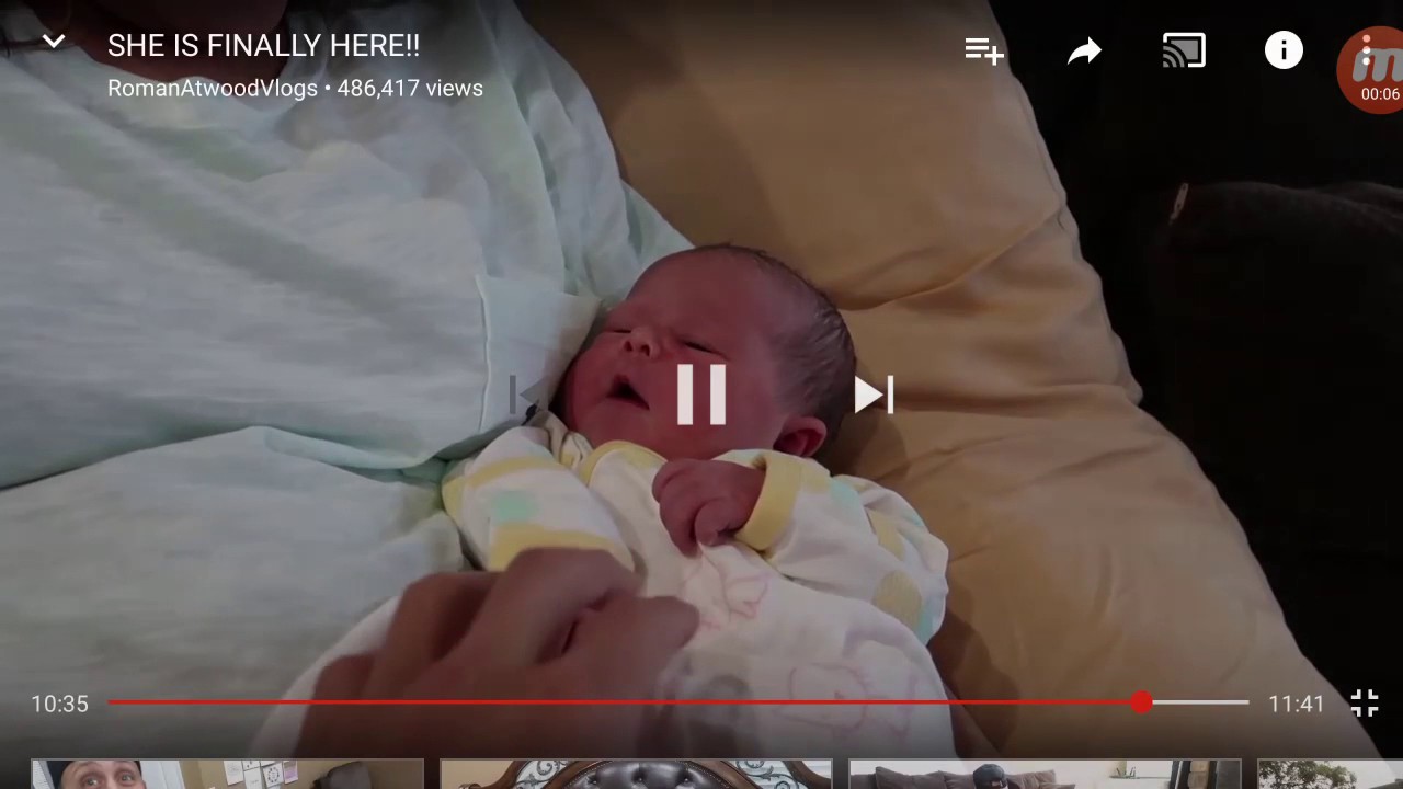 Roman Atwood baby daughter 😍 - YouTube