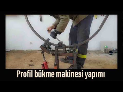 Profil, boru bükme makinası yapımı