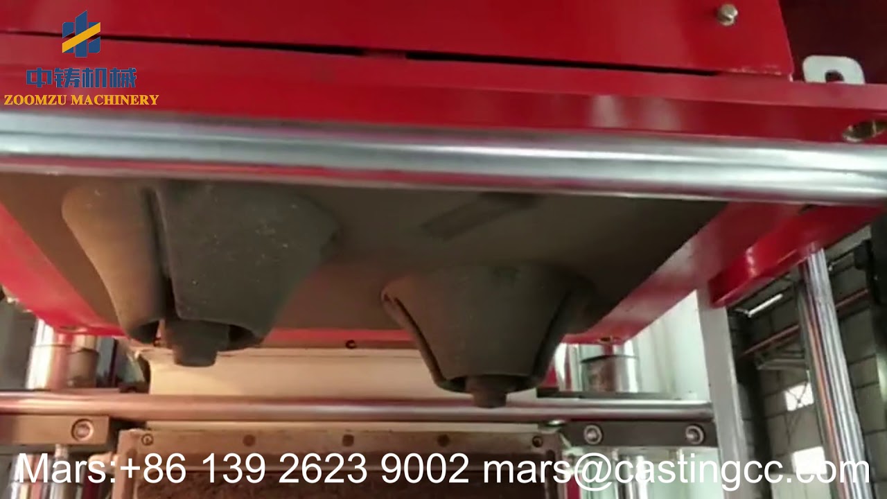 Flaskless casting molding machine - YouTube