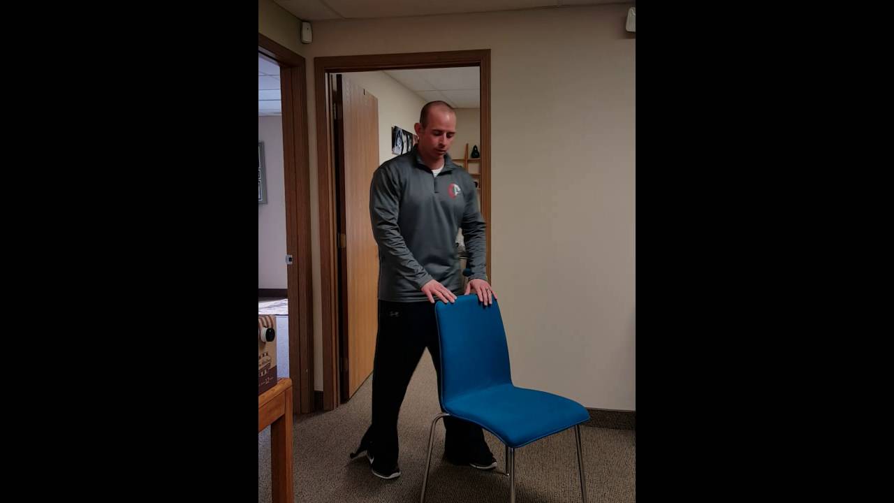 Inverted Chair/Desk Push-up - YouTube