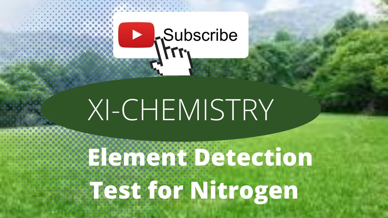 Test for Nitrogen | First Year Chemistry - YouTube