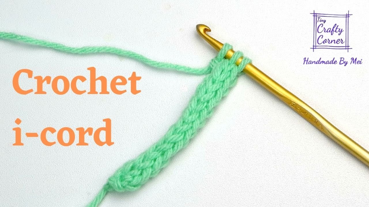 How To Crochet i-Cord! Easy For Beginners - YouTube