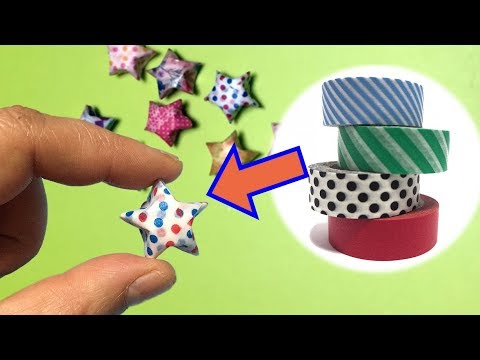 Masking Tape DIY / Washi Tape Hacks | How to Make Lucky Star Using ...