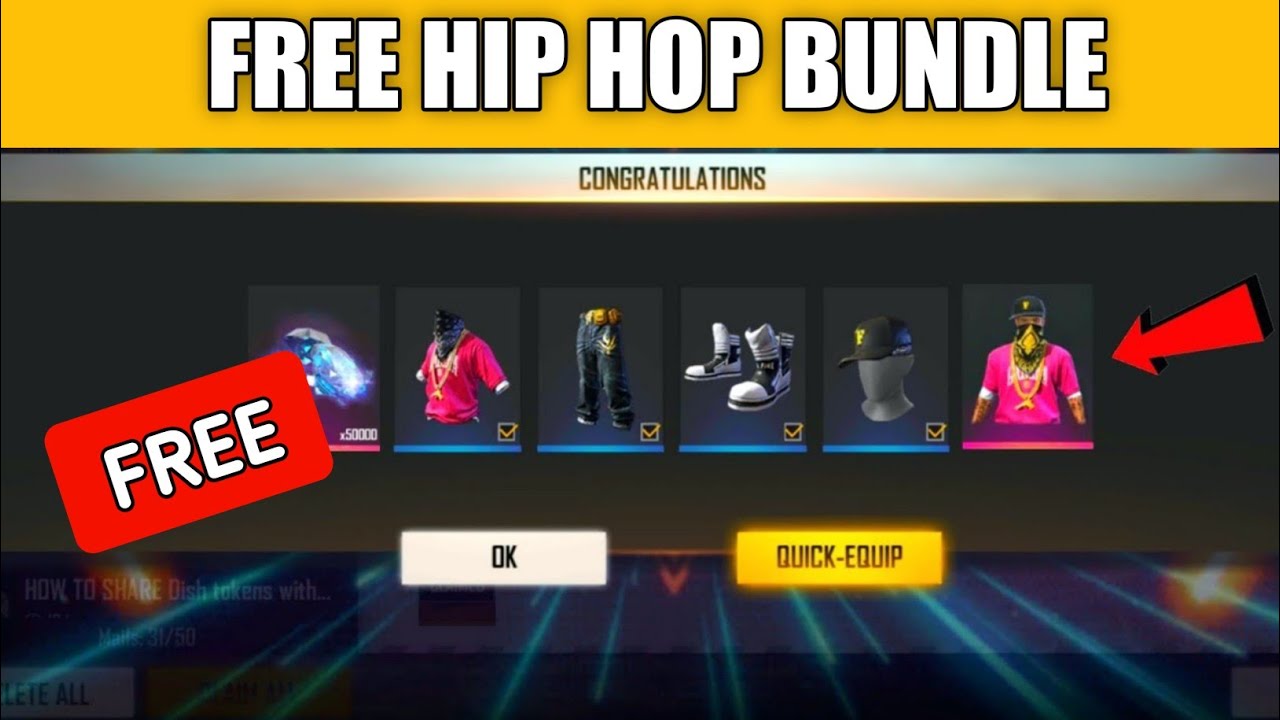 Get hip hop bundle in free fire - YouTube