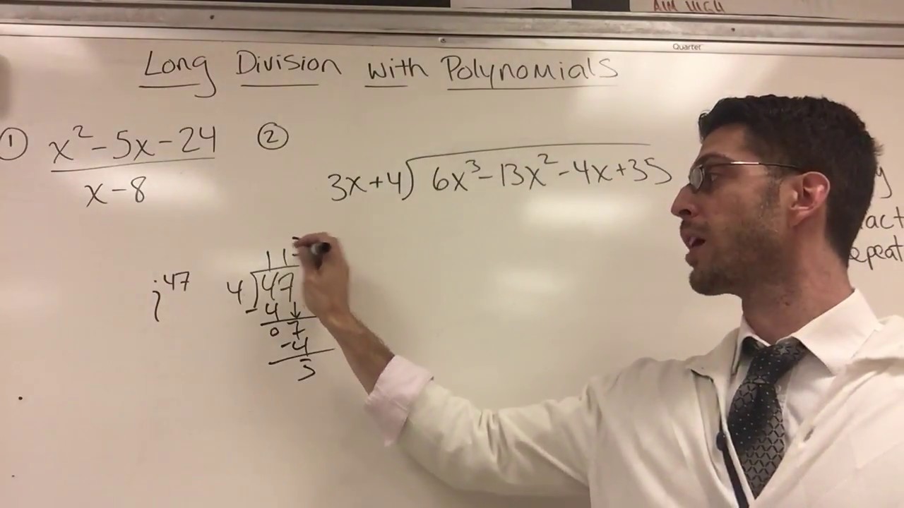 How To Perform Long Division With Polynomials YouTube How To Perform Long Division With Polynomials YouTube