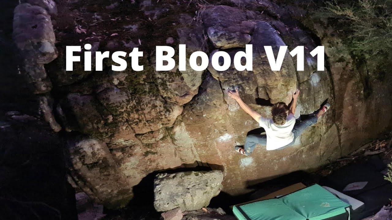 First Blood (V11) - The Hardest Boulder I've Climbed - YouTube