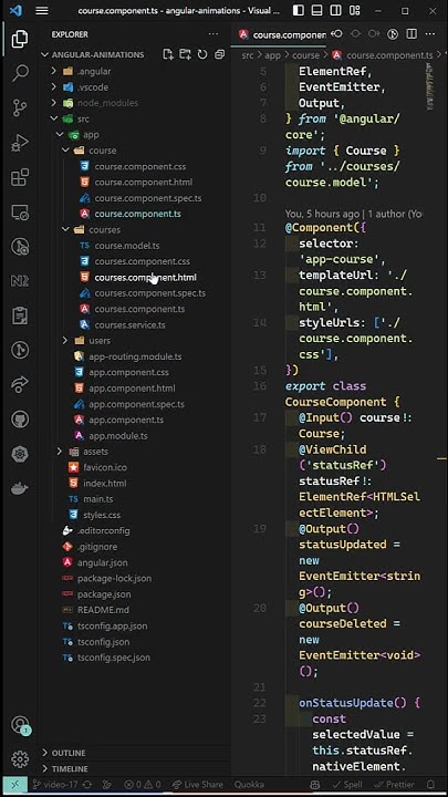 Deleting Course Using Output Event Emitter In Angular Leelawebdev Angular16 Youtube
