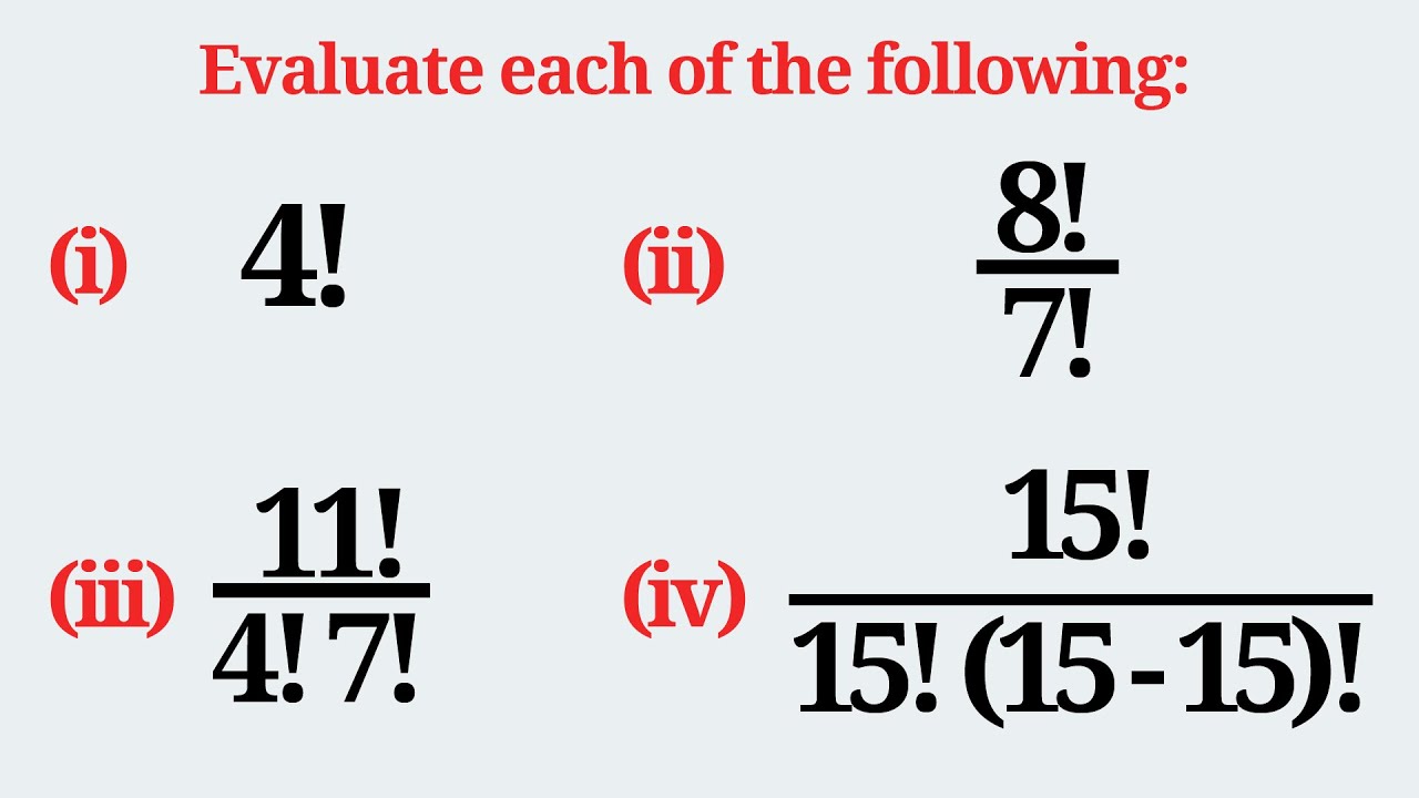 Solution of Factorial Problems 📚🔥 | Permutation & Combination #maths ...