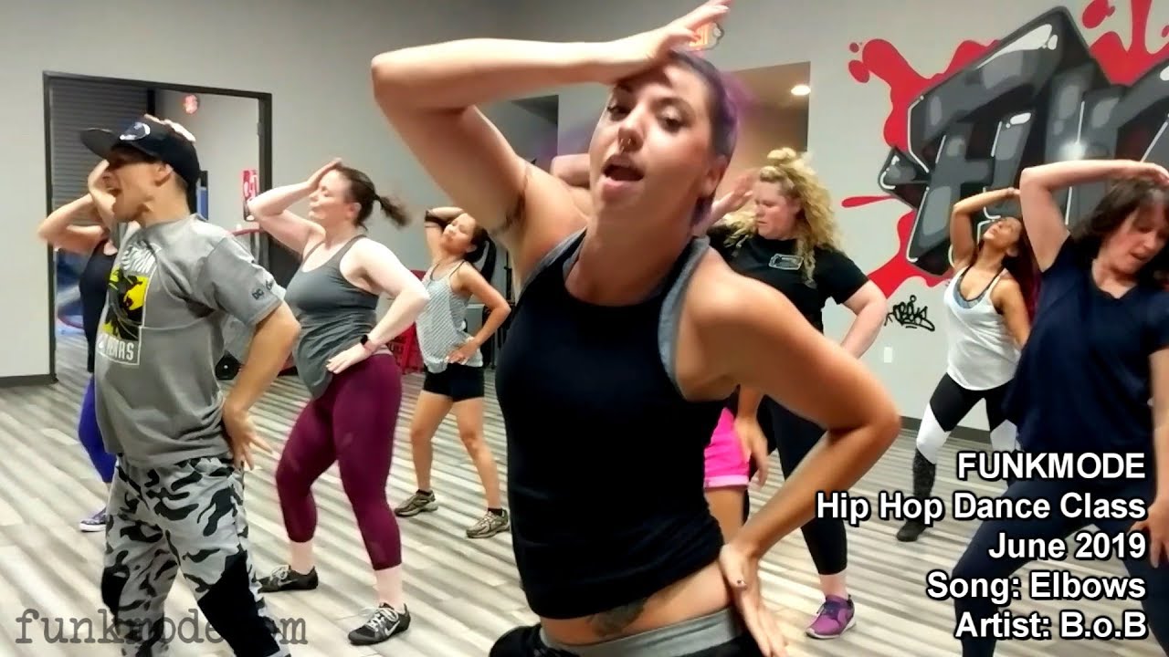 Elbows - B.o.B - FUNKMODE Adult Hip Hop Dance Class - 6/2019 - YouTube