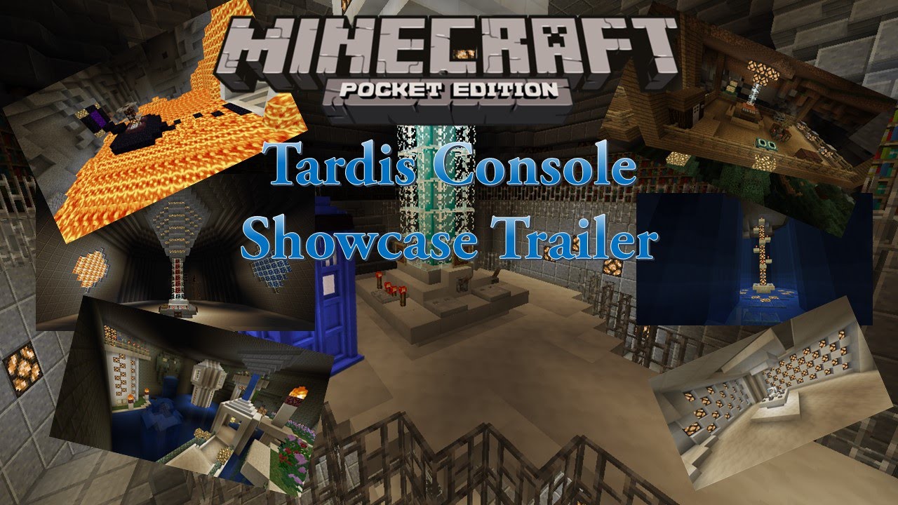 Tardis Console in Minecraft PE Trailer - YouTube