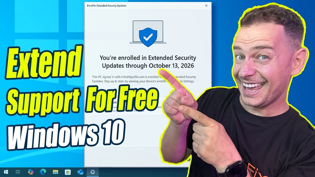 How to Extend Windows 10 Security Updates for Free (Until 2026) - YouTube