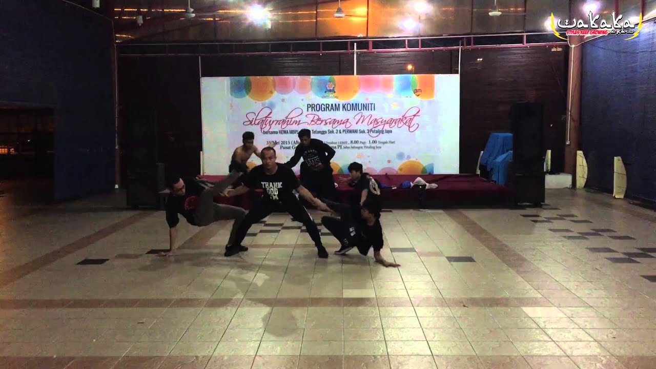 Wakaka Crew practice showcase for Boty 2015 Pj Arena - YouTube