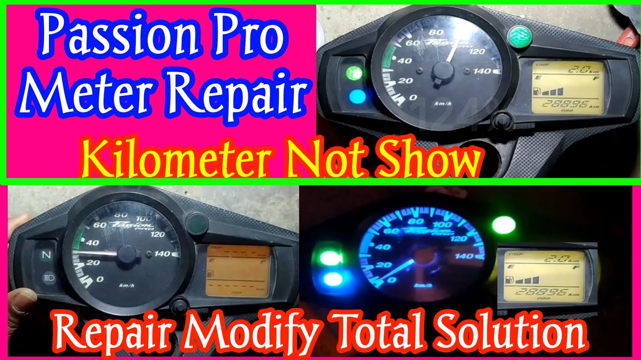 Passion Pro Kilometer Not Show || Passion Pro Meter Modified || Passion ...