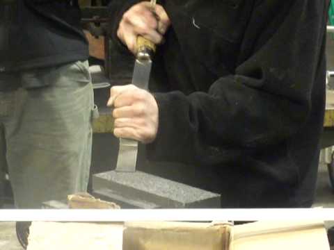Don shows how to rough scrape a surface - YouTube
