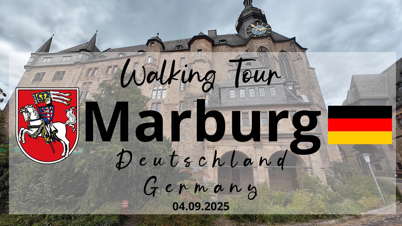 Walking Tour Marburg an der Lahn / Altstadt / Schloss / Hessen ...