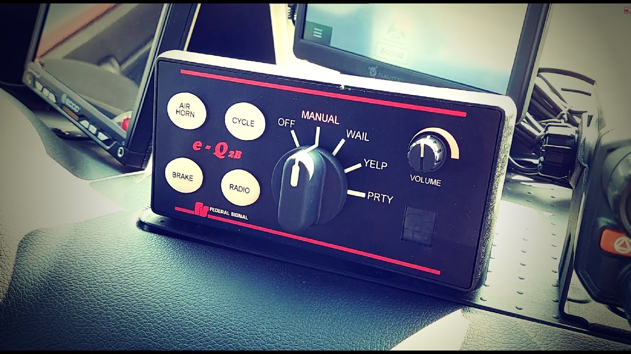 SYGNAŁ Q-SIREN Z USA - FEDERAL SIGNAL Q2B ELEKTRONICZNA - POKAZ ...