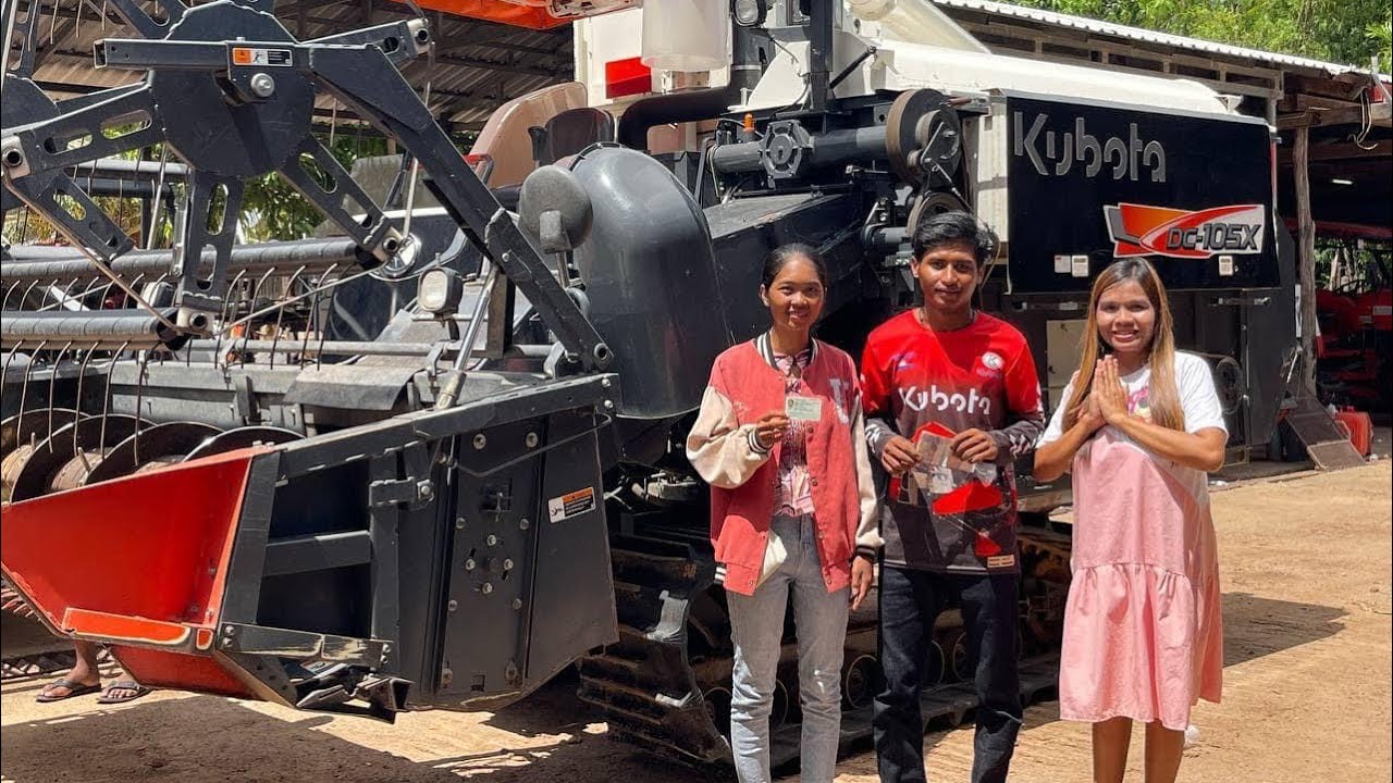 10-08-2023អរគុណហ៊ាខាងកំពង់ធំមកមើលKubota DC105X022តម្លៃ22500$ចរចា - YouTube