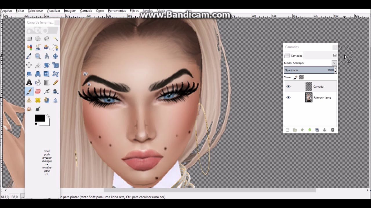 Como editar pele no IMVU - Passo a passo Parte #1 - YouTube