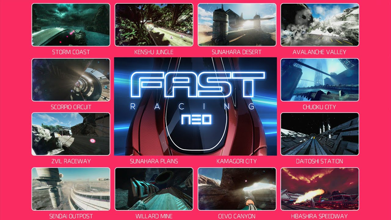 Todas las Pistas / All Tracks - FAST Racing Neo Wii U - YouTube