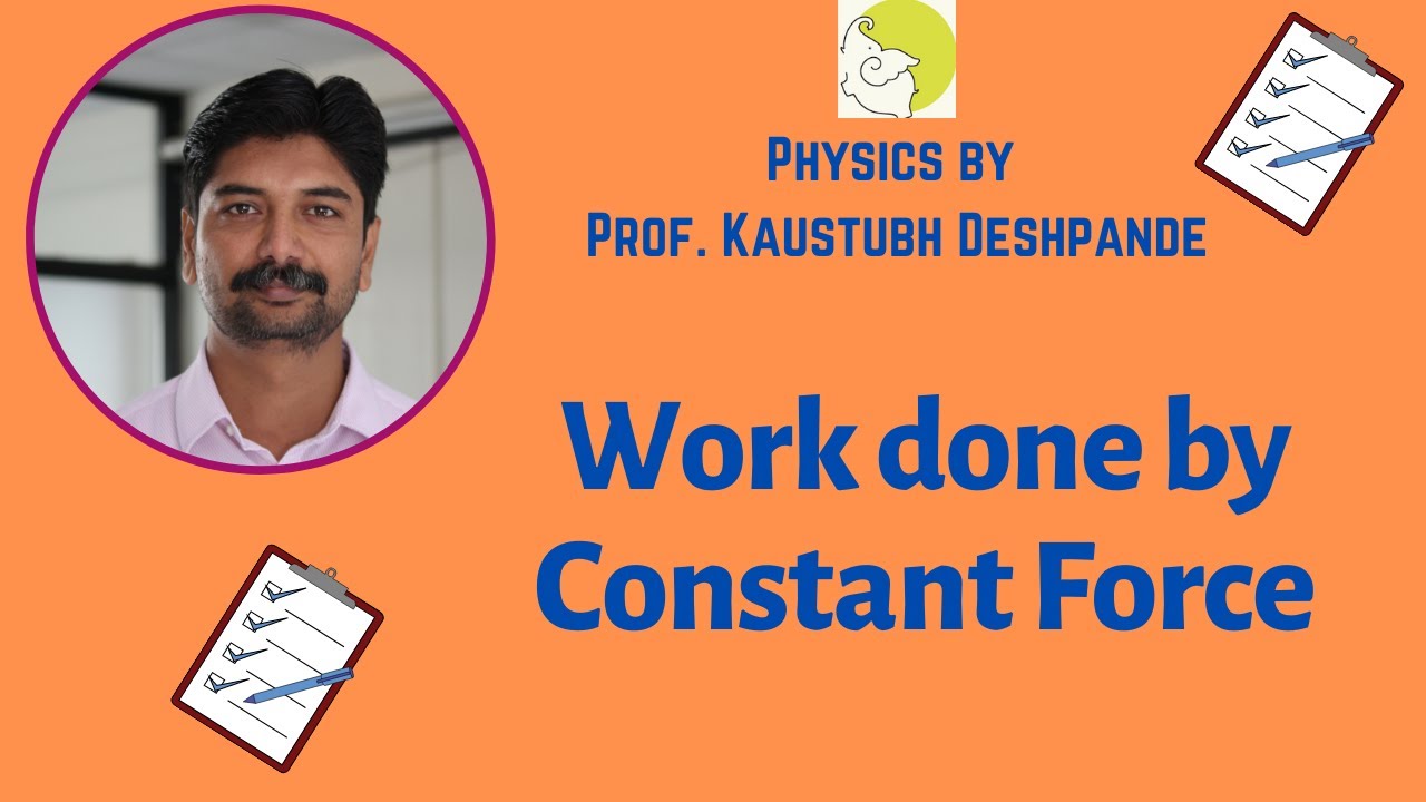 Work done by Constant Force - YouTube