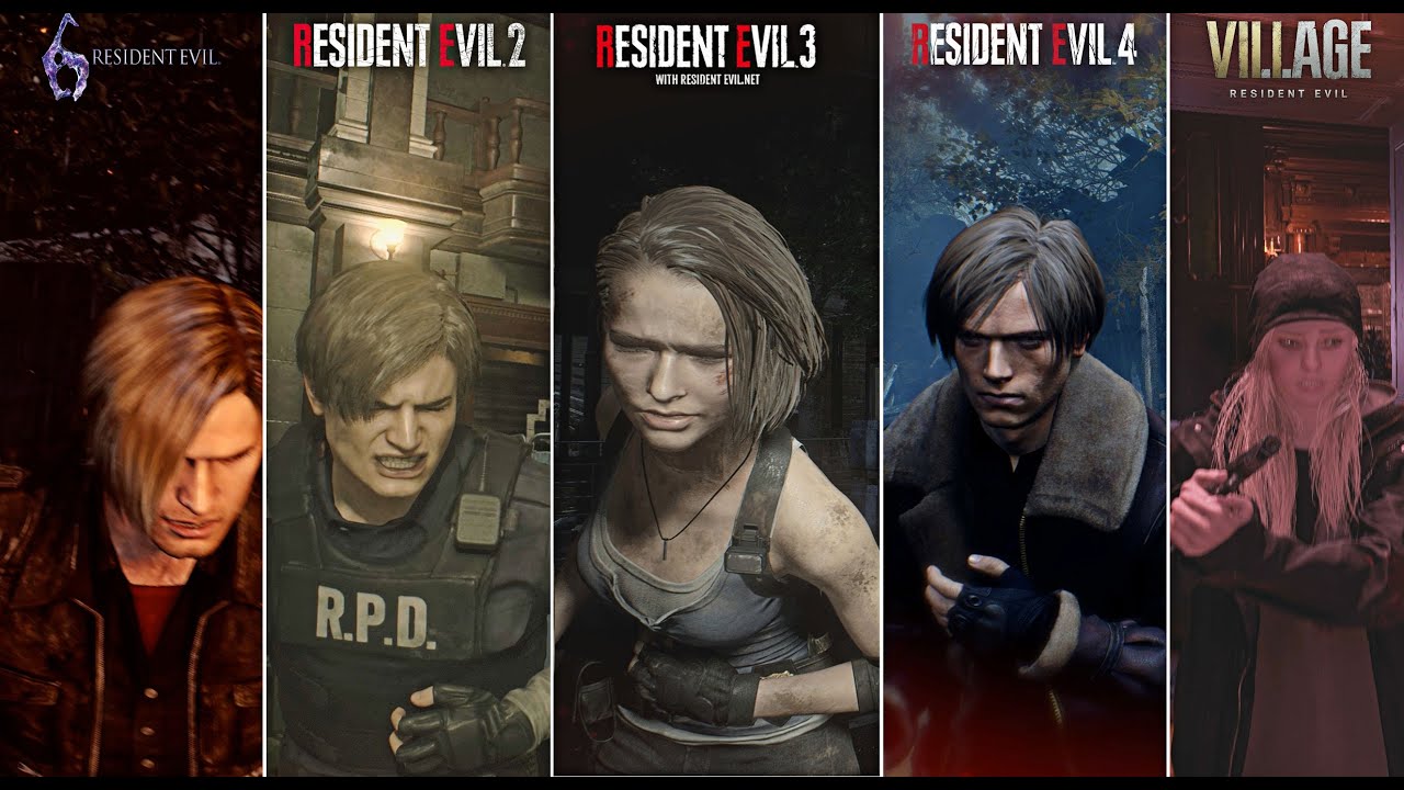BEST Low Health Animation RE2R Vs RE Vs RE4R Vs RE6 Vs RE Village ...