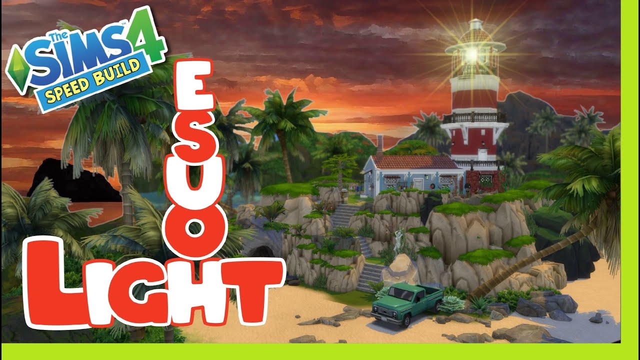 Sims 4 Lighthouse Speed Build 🚨🏡 || Sims 4 How To Build Light House ...