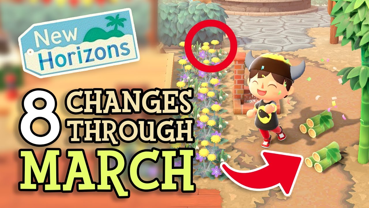 Animal Crossing New Horizons: 8 CHANGES & UPDATES in MARCH (Spring ...