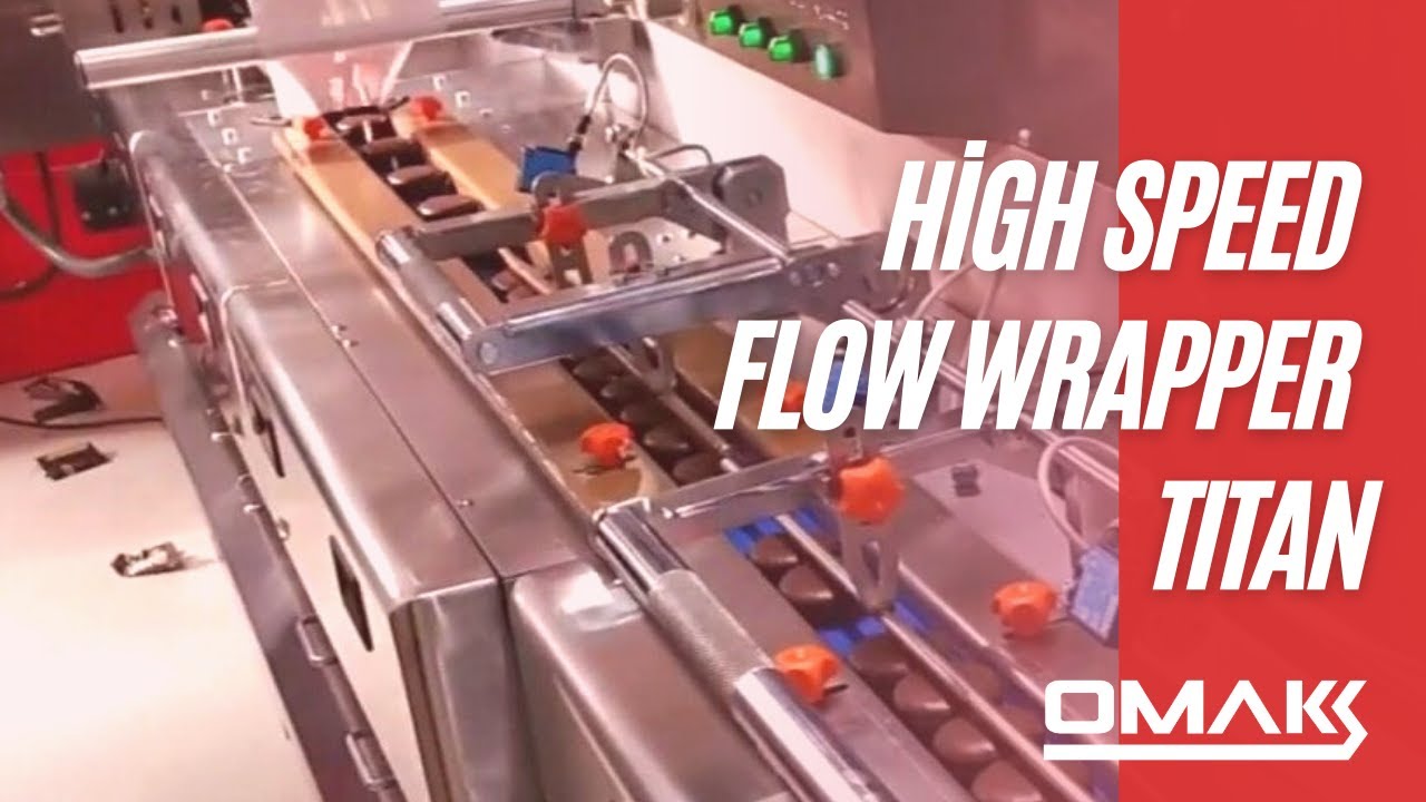 High Speed flow wrapper TITAN - High speed flowpack Machine Omaks Makina - YouTube
