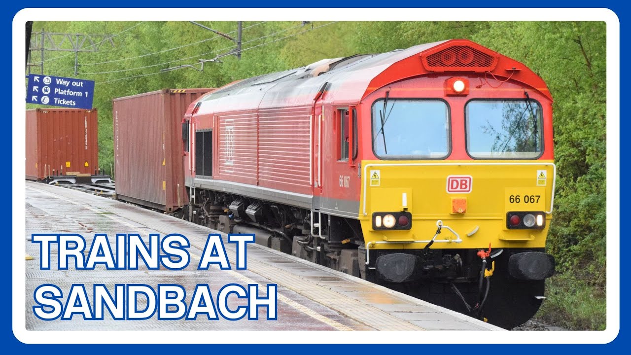TRAINS at SANDBACH railway station - YouTube