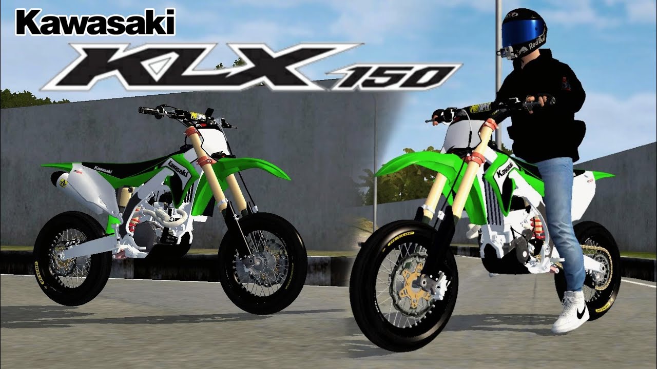 MOD BUSSID KAWASAKI KLX 150 SUPERMOTO - YouTube