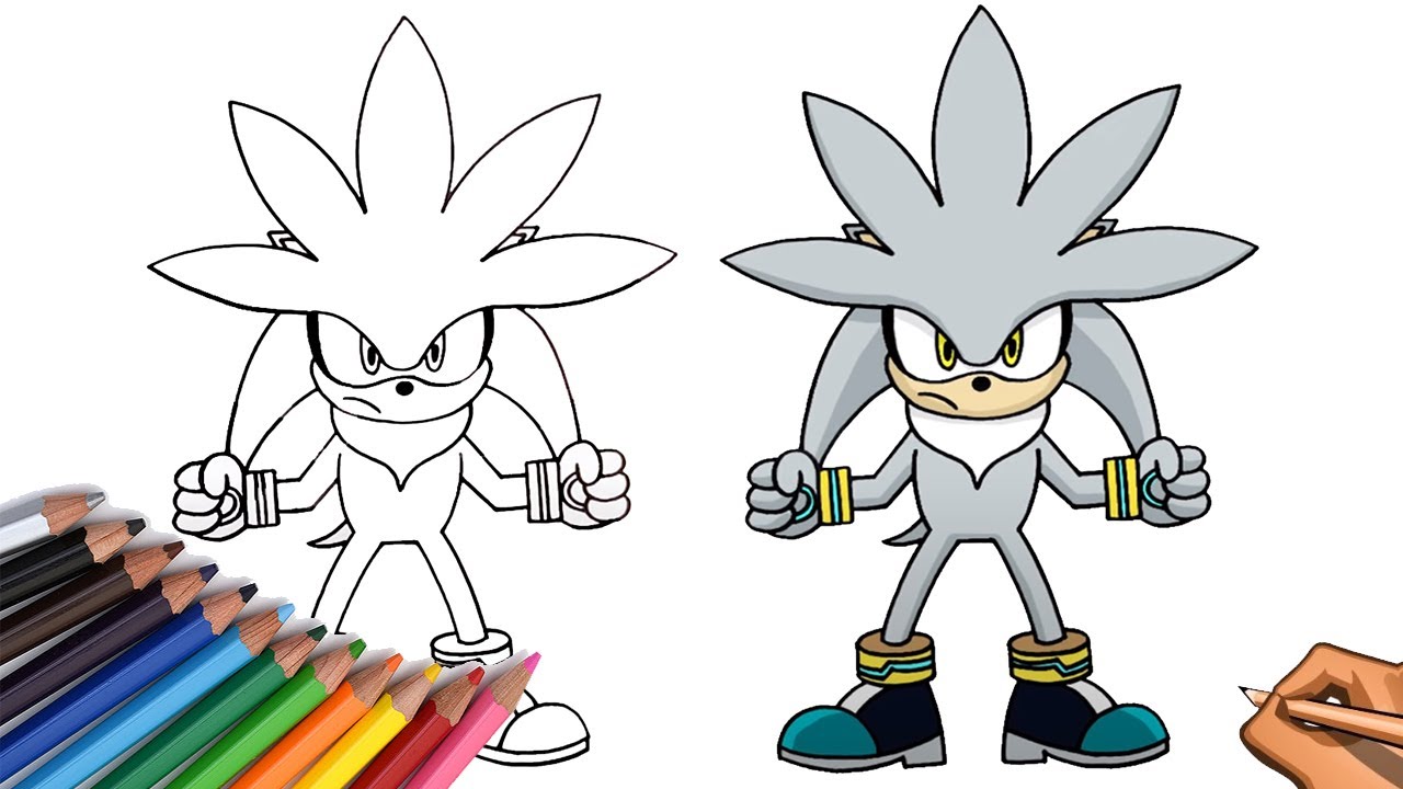 How to Draw Silver the Hedgehog | Step-by-Step Tutorial - YouTube
