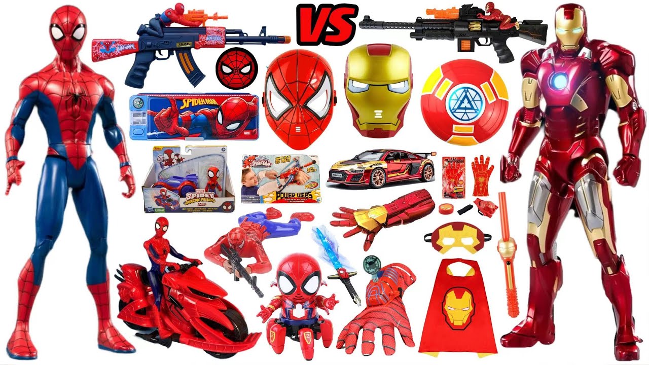 Spider Man action doll | Marvel popular toy collection | Marvel toy gun ...