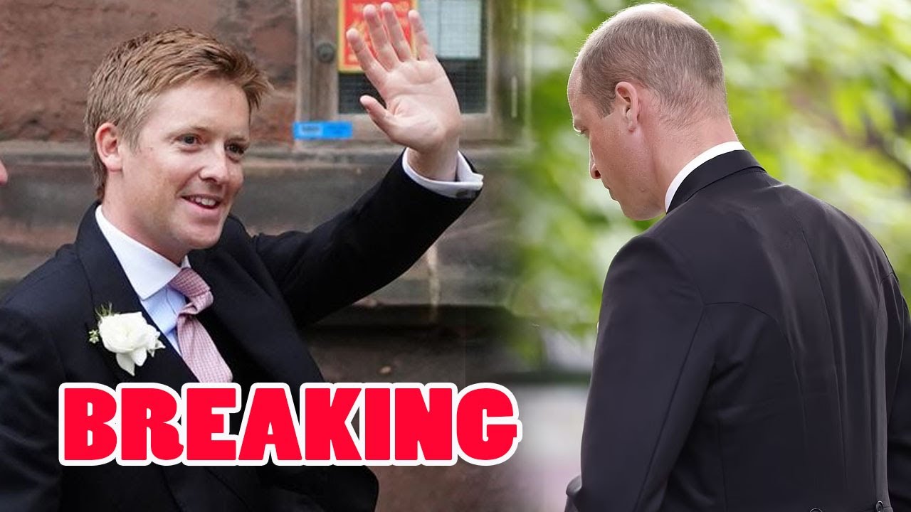 Duke of Westminster wedding Groom and his usher Prince William arrive ...